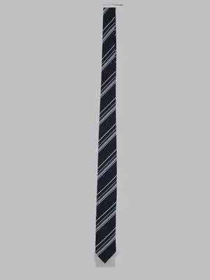 BOSS Cravatta Jacquard A Righe Diagonali - Blue