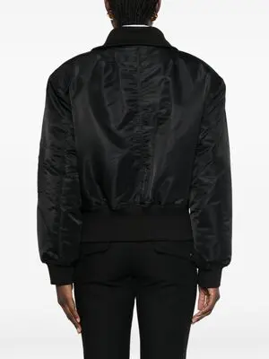 THE FRANKIE SHOP Storm Nylon Cropped Bomber Jacket