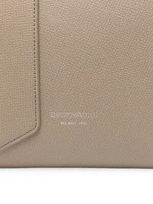 Emporio Armani Medium Leather Tote Bag