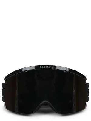 Celine Occhiale Da Sci Con Logo - Black