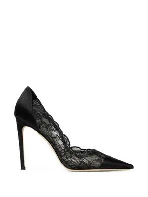 JIMMY CHOO Brigitte Lace Pumps - Black