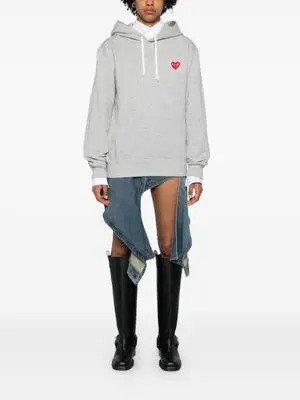 Comme Des Garçons Red Heart Cotton Hoodie