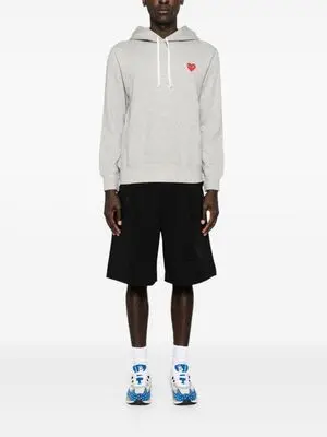 Comme Des Garçons Red Heart Cotton Hoodie