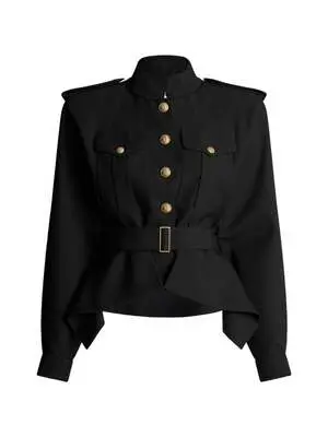 Balmain Wool Belted Jacket
