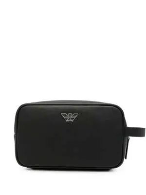 Emporio Armani Logo Beauty Case - Black