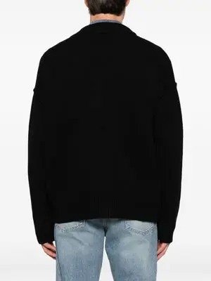 AMI Paris De Coeur Wool Cardigan
