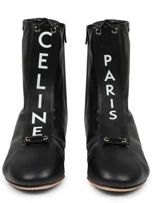 Celine Stivale In Pelle Con Logo