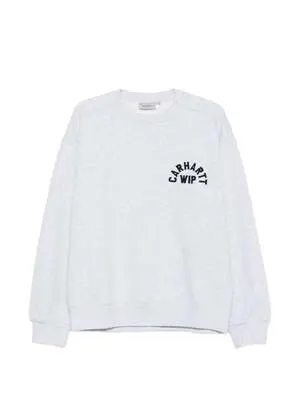 Carhartt Work In Progress Logo Cotton Sweatshirt - Grey