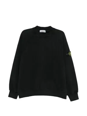Stone Island Cotton Crewneck Sweatshirt - Black