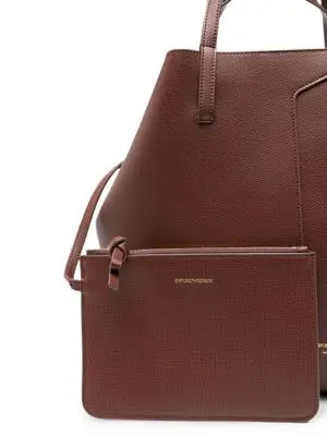 Emporio Armani Medium Leather Tote Bag