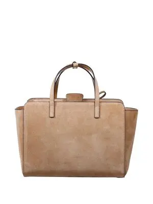 HIDESINS Flap Medium Leather Tote - Camel