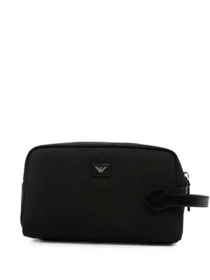 Emporio Armani Logo Beauty Case - Black