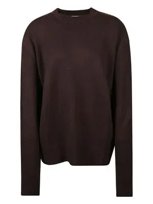 THE FRANKIE SHOP Rafaela Wool Oversized Sweater - Brown