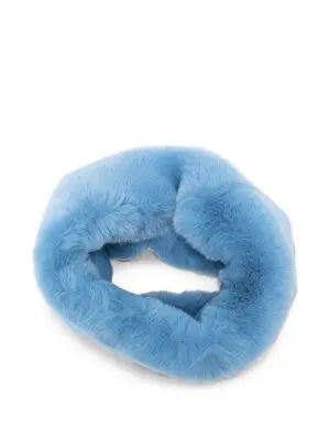 THE FRANKIE SHOP Ginevra Faux Fur Scarf - Navy