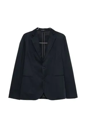 Emporio Armani Cotton Single Breasted Suit - Navy