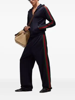 Gucci Web Deatail Trousers - Navy