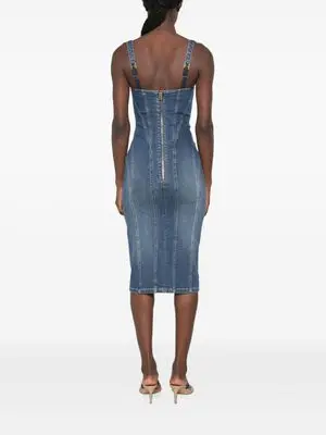 Elisabetta Franchi Denim Cotton Dress