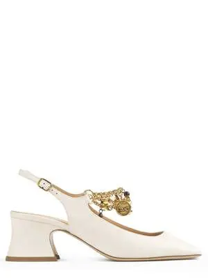 Chloé Décolleté Charms - White