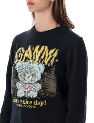 GANNI Sweaters - Phantom Black