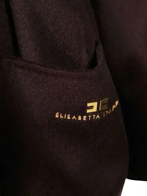 Elisabetta Franchi Wool Long Coat
