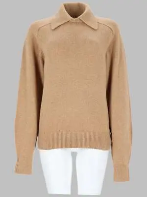 Khaite Maglia 'jackson' In Lana E Cashmere - Beige
