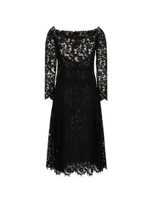 Fendi Macramé Lace Midi Dress
