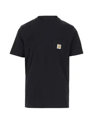 Carhartt Work In Progress Pocket Cotton T Shirt - Black
