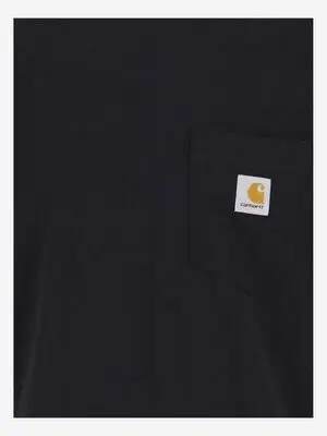 Carhartt Work In Progress Pocket Cotton T Shirt - Black