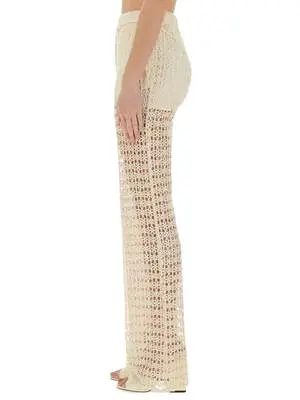 ALYSI Wide Macramé Pants