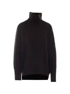 LISA YANG Heidi Cashmere Turtle Neck Sweater - Brown