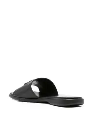 Gucci Double G Leather Flat Sandals