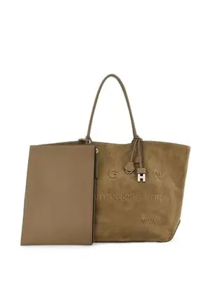 Hogan Address Medium Leather Tote Bag