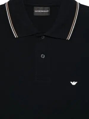 Emporio Armani Logo Cotton Polo Shirt