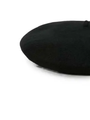 Emporio Armani Logo Wool Basque Hat