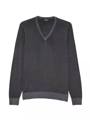 AROVESCIO V-neck Sweater - Grey