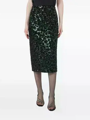Max Mara Sequin-embellished Msefinito Midi Skirt