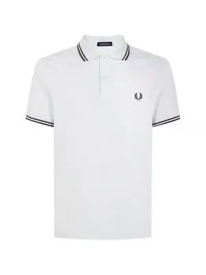 Fred Perry Twin-tipped Polo Shirt - White