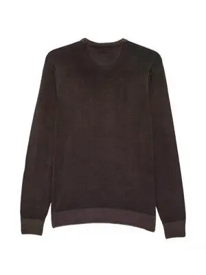 AROVESCIO Ribbed-trim Crew-neck Sweater