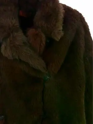 THELATEST Faux-fur Double-breasted Jacket