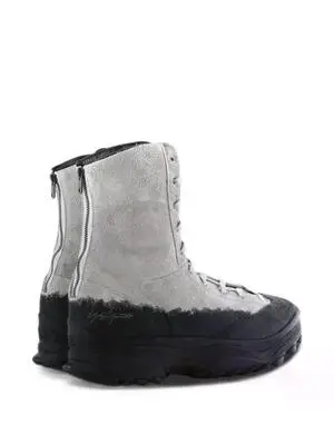 Y3 Suede Panelled Boots