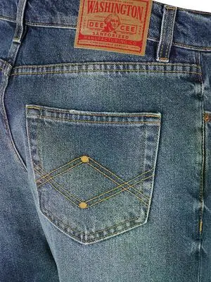 DONNA BRASIL Faded Straight-leg Jeans