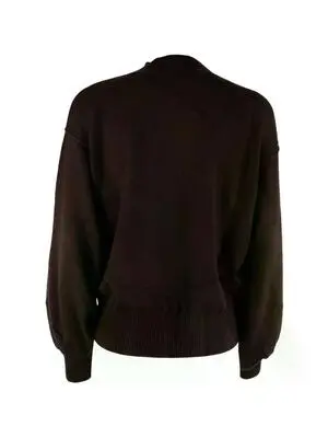 EMMA E GAIA V-neck Drop-shoulder Sweater