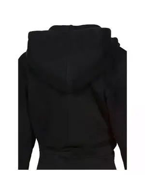 Vaquera Logo-print Twisted Hoodie - Black