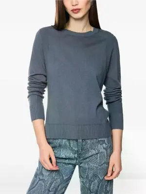 MARCCAIN Ribbed-knit Crew Neck Sweater