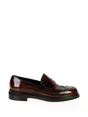 NAPOLEONI Bianca Brogue-detail Leather Loafers