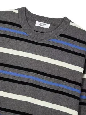STUDIO TOMBOY Striped-knit Sweater - Grey