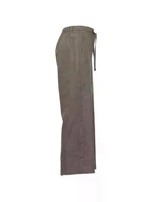 Max Mara Floria Drawstring Flannel Trousers