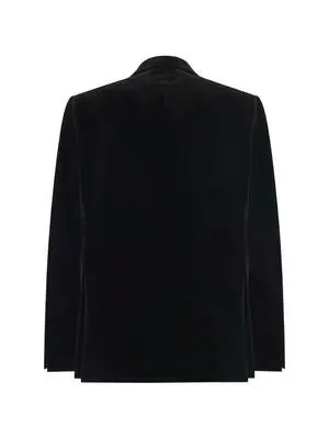 LARDINI Velvet Peak-lapel Blazer