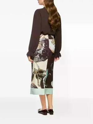 MARCCAIN Floral-print Midi Skirt