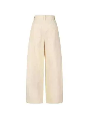 STUDIO TOMBOY Corduroy Pintuck Trousers - Neutrals